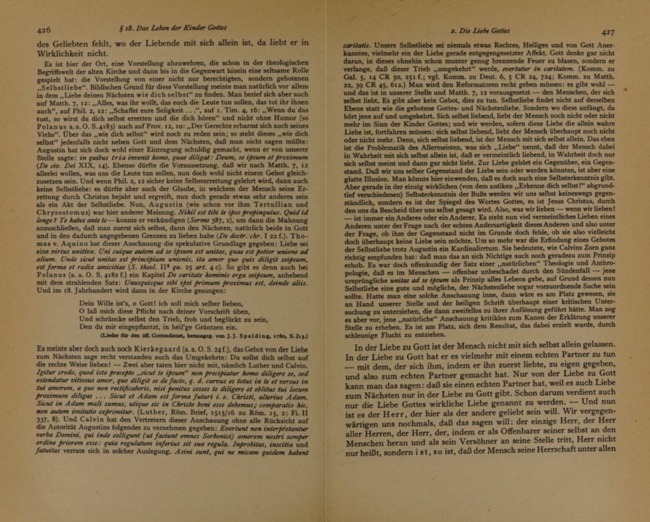 Karl Barth o miłości własnej [Selbstliebe]